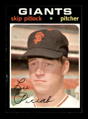 1971 Topps #19 Skip Pitlock RC NM/NM+ X2546565 | eBay