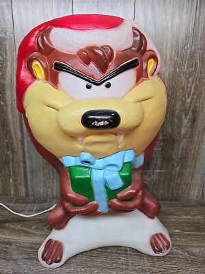 Vintage Santa's Best Taz Tasmanian Devil Looney Tunes Gift 18" Blow ...