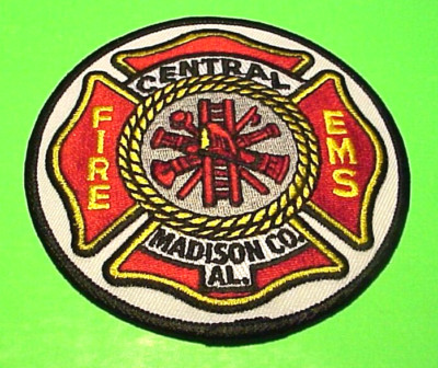 MADISON COUNTY ALABAMA CENTRAL FIRE / EMS AL 4" FIRE DEPT. PATCH | eBay