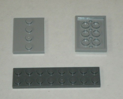 LEGO NEW 3x4 Light Bluish Grey Tile Four Studs (2x) 6075314 6079461 ...