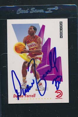 1991/92 Skybox #2 Duane Ferrell Hawks Signed Auto *3964 | eBay