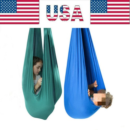 Therapy Sensory Swing Cuddle Hammock with Autism Aspergers for Kids ...