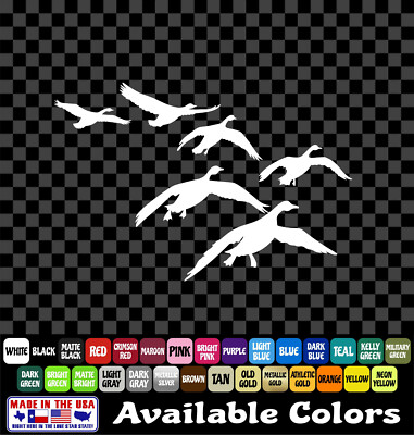 Geese Landing Sticker GOOSE Flock Waterfowl Hunting Ducks Cut Vinyl ...