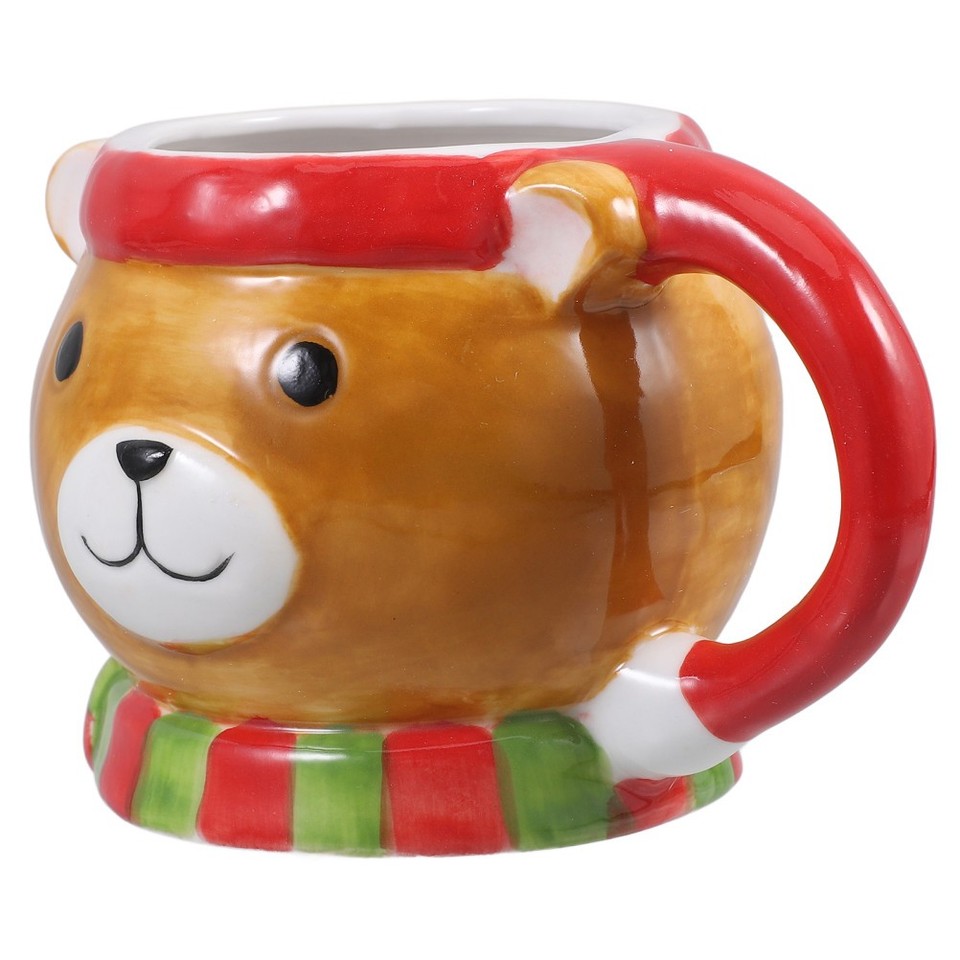 Ceramic Bear Shaped Coffee Mug Decorative Coffee Cup Water Cup Drinks ...