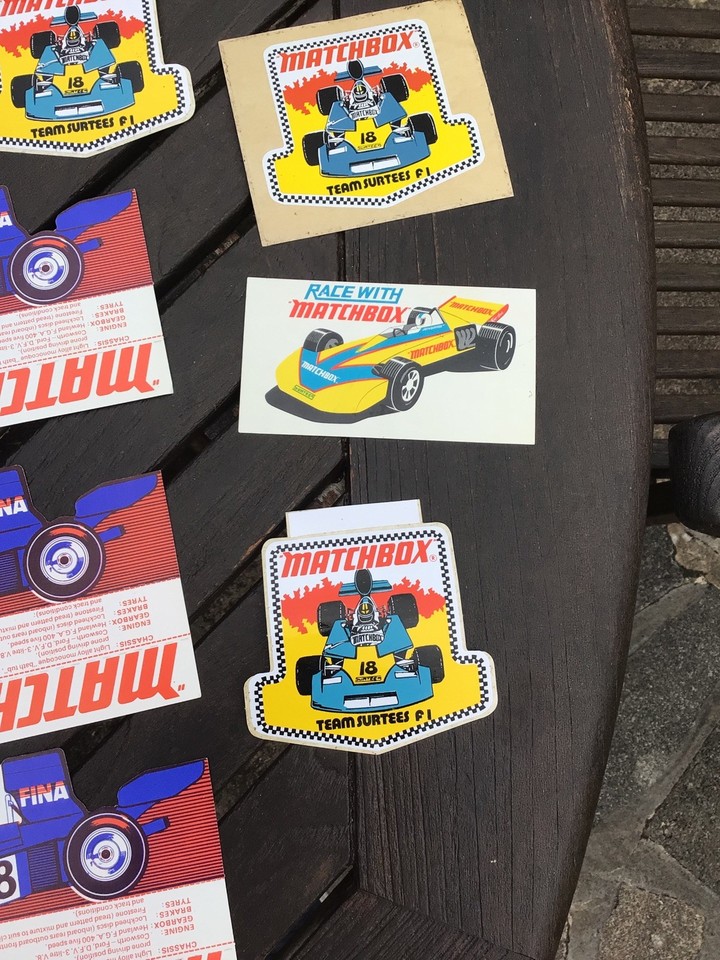 MATCHBOX TEAM SURTEES FORMULA 1 F1 1970s ORIGINAL STICKER LOT | eBay UK