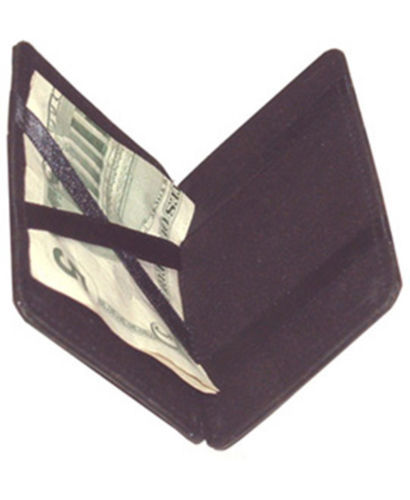 Black Genuine Leather Magic Wallet Credit Card Money Holder For Mens ...