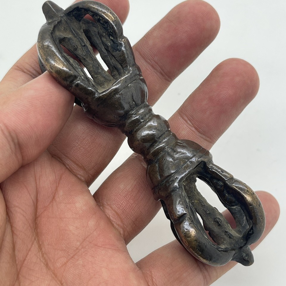 17th C. Antique Tibetan Buddhist Bronze Ritual Vajra Dorjee Artifact ...