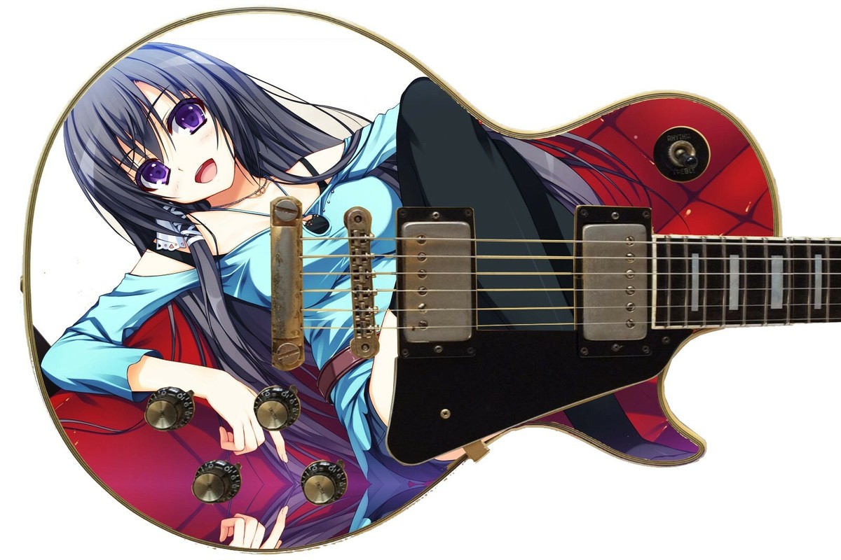 Anime Girl With Electric Guitar