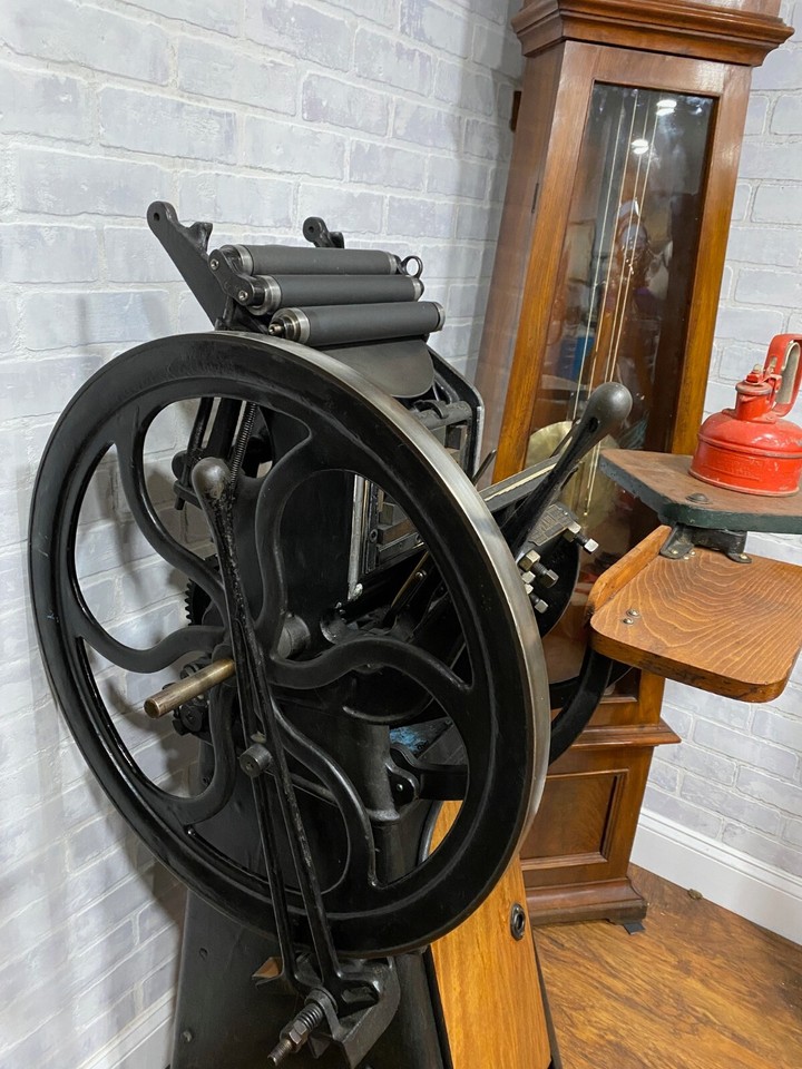Golding Pearl Printing Press- Improved Style no. 8 Museum Quality | eBay