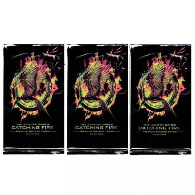 2013 The Hunger Games: Catching Fire Premium Trading Cards THREE 6 Card ...