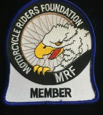 MOTORCYCLE RIDERS FOUNDATION MEMBER ( MRF ) PATCH | eBay