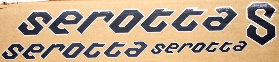 Genuine NOS Serotta Ultra Thin Bike Frame Decals OEM Black No Outline ...