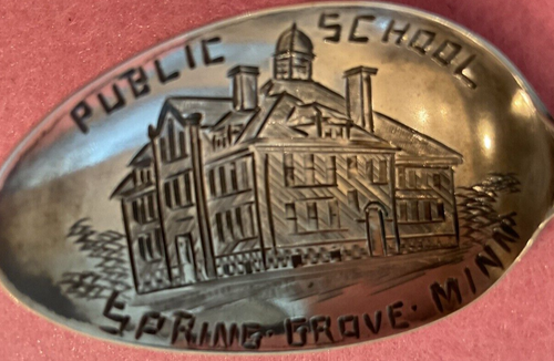 Public High School Spring Grove Minnesota Corn 5" Sterling Souvenir ...