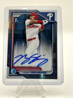 Kodey Shojinaga 2024 Bowman Draft Chrome Prospect Autograph | eBay