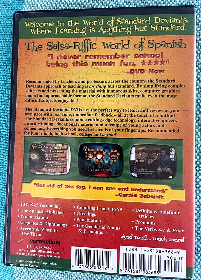 Habla Espanol, Learning Spanish, The Basics (Interactive DVD) NEW ...