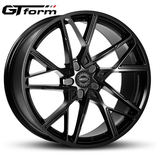 COMMODORE WHEELS 20 INCH STAGGERED GT FORM INTERFLOW BLACK RIMS FOR VE ...