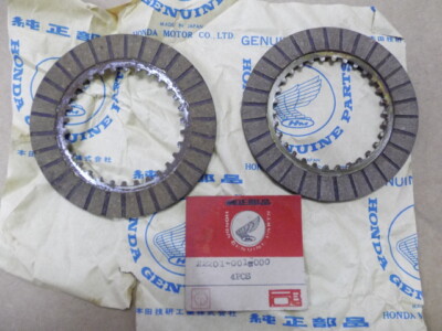 Honda C100 C102 C105 CA100 CA102 Clutch Plate x2 NOS Friction Disk ...