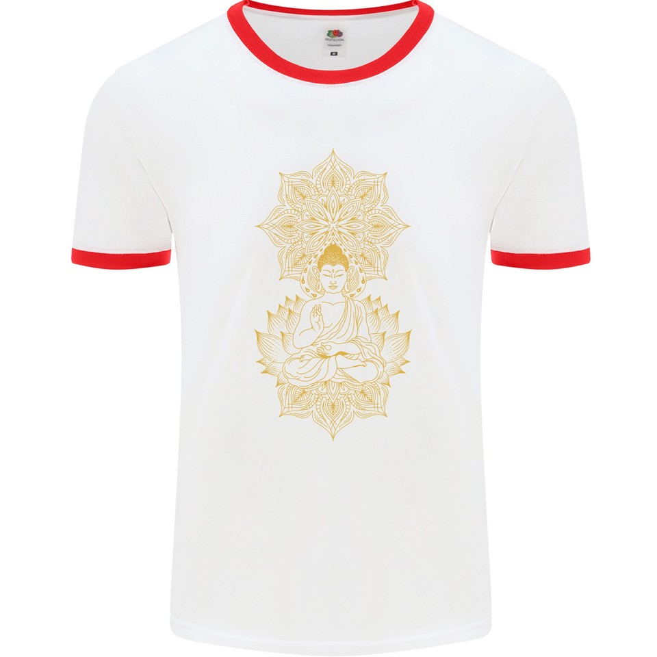 Mandala Buddha Art Mens Ringer T-Shirt | eBay