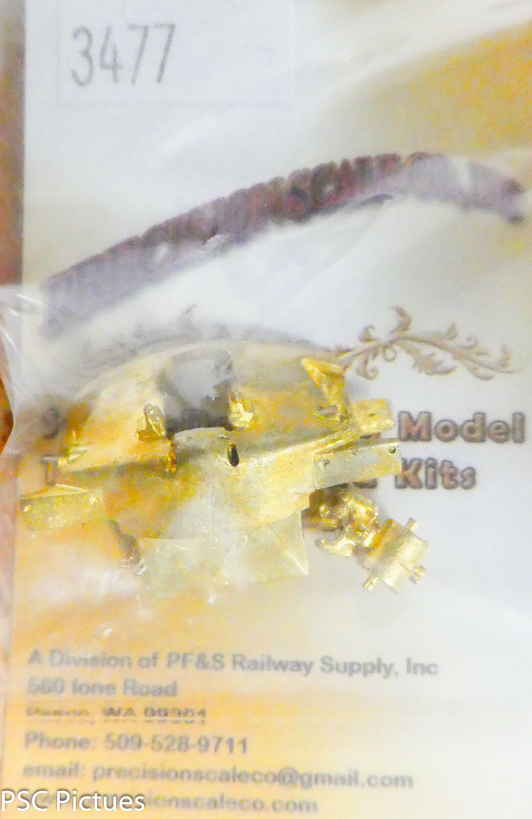 Precision Scale HO #3477 Pilot w/Drop Coupler, "Cast Steel", PRR (Brass ...