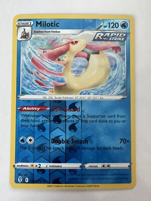 Milotic 038/203 Reverse Holo Evolving Skies Pokemon TCG Card NM ...