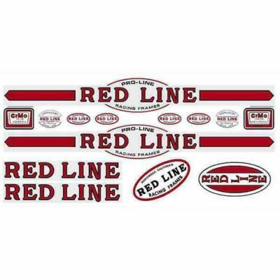 Redline Proline early font decal set - RED - Old school bmx | eBay