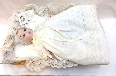 Gerber Baby Doll 1981 Porcelain Christening Gown In Basket Limited ...