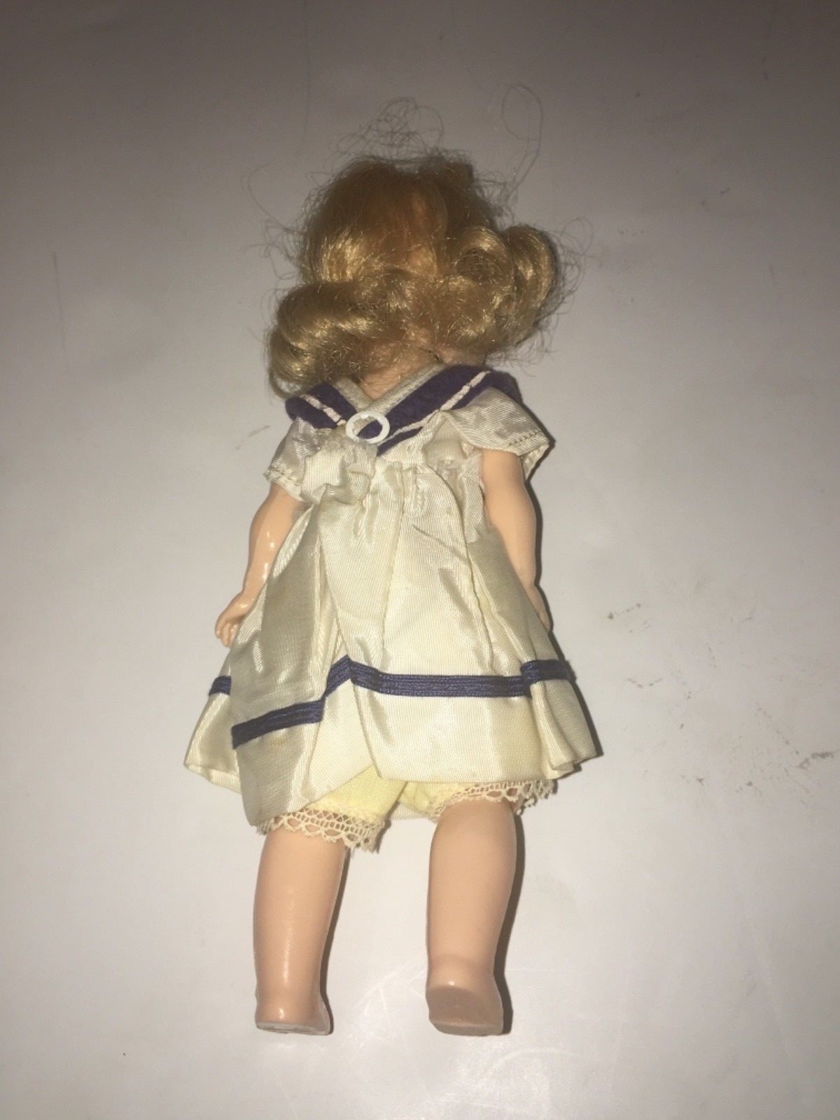 Vtg Cosmopolitan Doll Blonde Blue Eyes original Dress walker Bendable ...