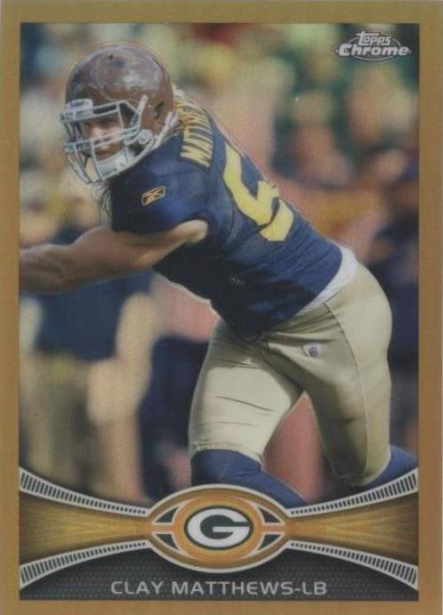 2012 Topps Chrome - Clay Matthews #144 Gold Border Refractor /50 for ...