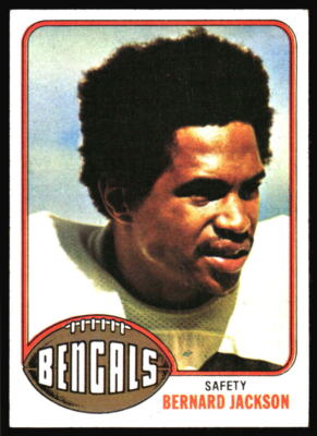 1976 Topps Bernard Jackson Rookie #449 Cincinnati Bengals | eBay