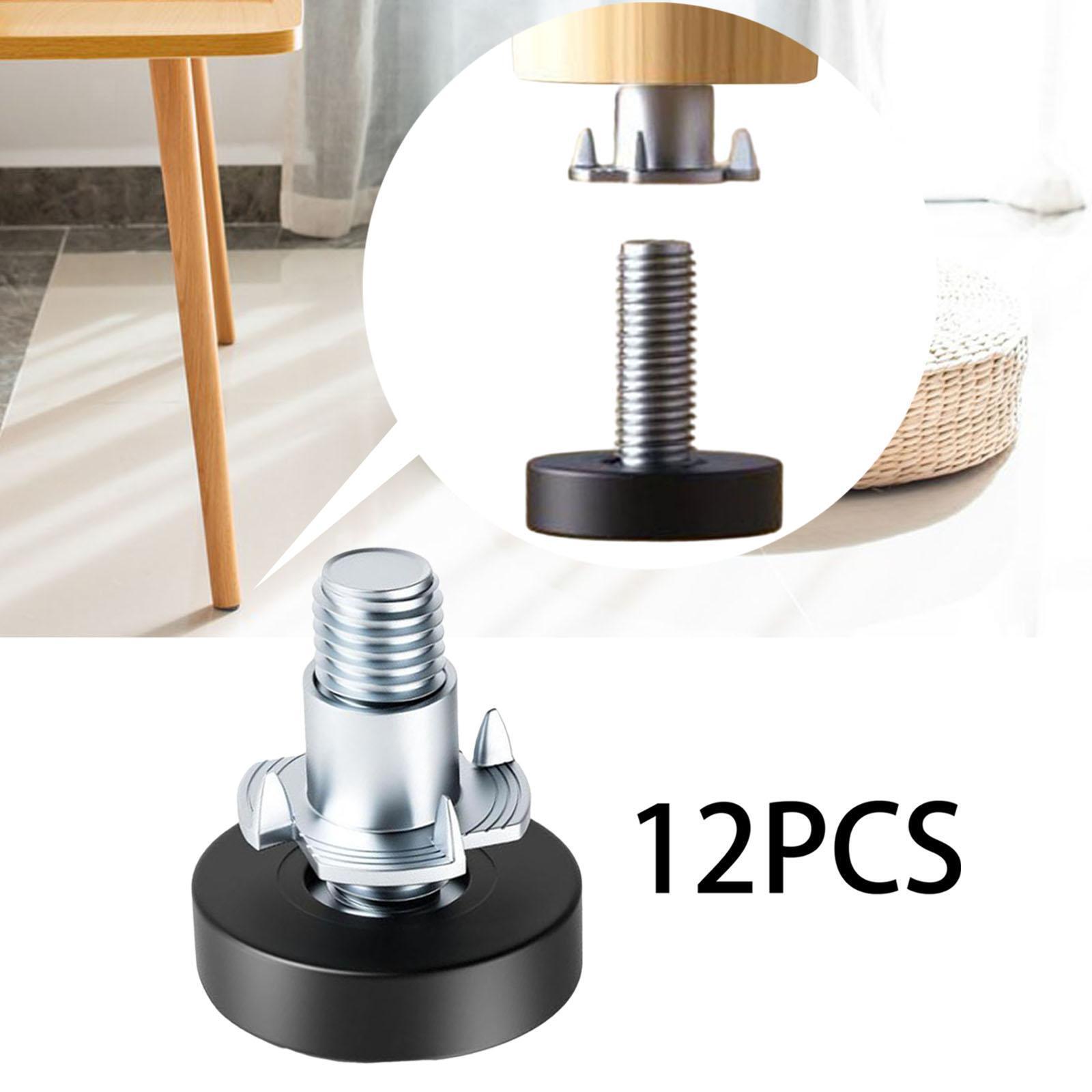 12x Adjustable Leg Levelers Adjustable Leveling Feet for Desk Stools ...