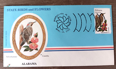 ALABAMA STATE BIRD & FLOWER 1982 YELLOWHAMMER & CAMELLIA SPECTRUM ...