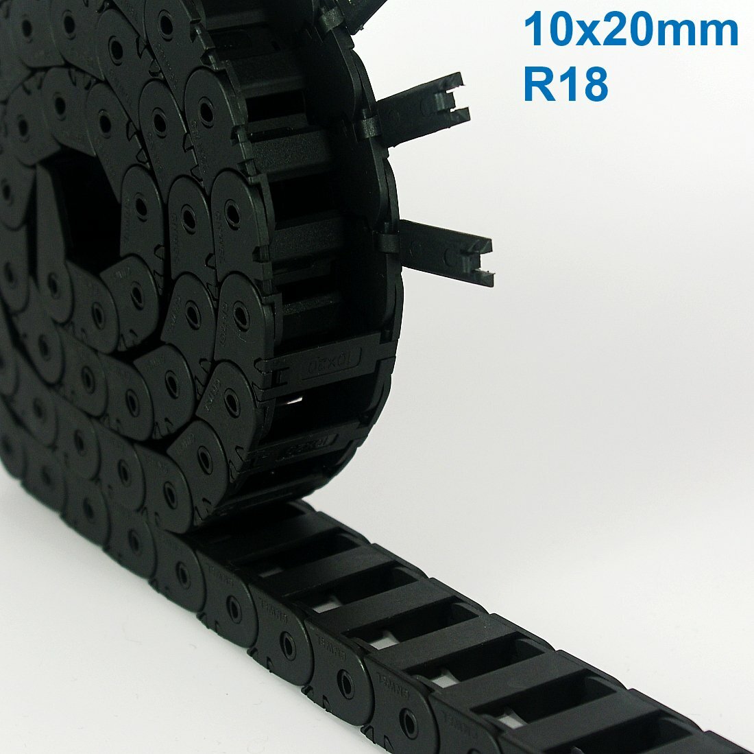 10x20mm R18 Nylon Energy Drag Chain Cable Wire Carrier CNC Router 3D ...