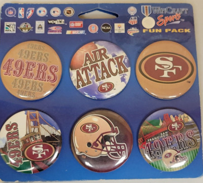 NFL San Francisco 49ers Button Set, NEW (Pack of 12) | eBay