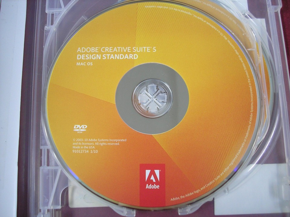 Adobe Creative Suite 5 CS5 Design Standard For MAC OS Full Retail DVD ...