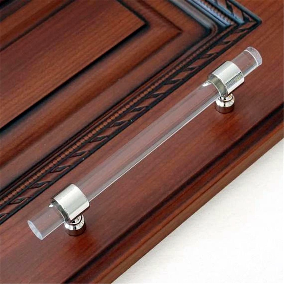 Lucite Cabinet pulls Acrylic Handle Drawer Clear Dresser Kitchen ...