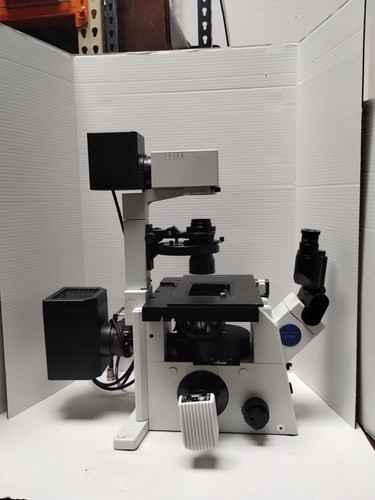 OLYMPUS IX71 Inverted Fluorescence PHASE Contrast MICROSCOPE W/U ...