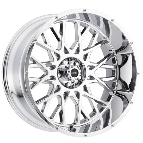 Vision 412 Rocker 22x12 5x5.5" -51mm Chrome Wheel Rim 22" Inch ...