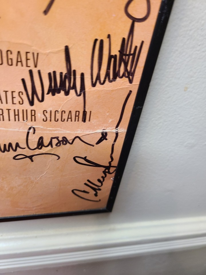 SUNSET BLVD. , CAST SIGNED BROADWAY WINDOW CARD. GLENN CLOSE *HAS ...