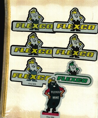 NICE SET OF (7) DIFFERENT FLEXCO GUYS COAL MINING STICKERS # 1762 | eBay