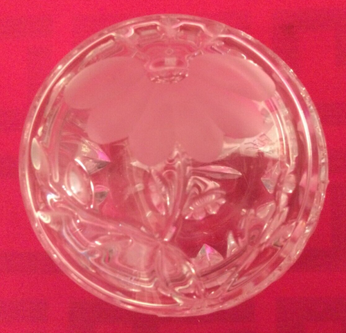 Princess House Lead Crystal Flower Trinket Box Dish w/Lid | eBay