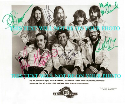 THE DOOBIE BROTHERS BAND SIGNED AUTOGRAPH 8X10 RPT PROMOTIONAL PHOTO | eBay