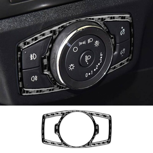 For Ford Fusion Mondeo 2013-2019 Car Headlight Switch Cover Carbon ...