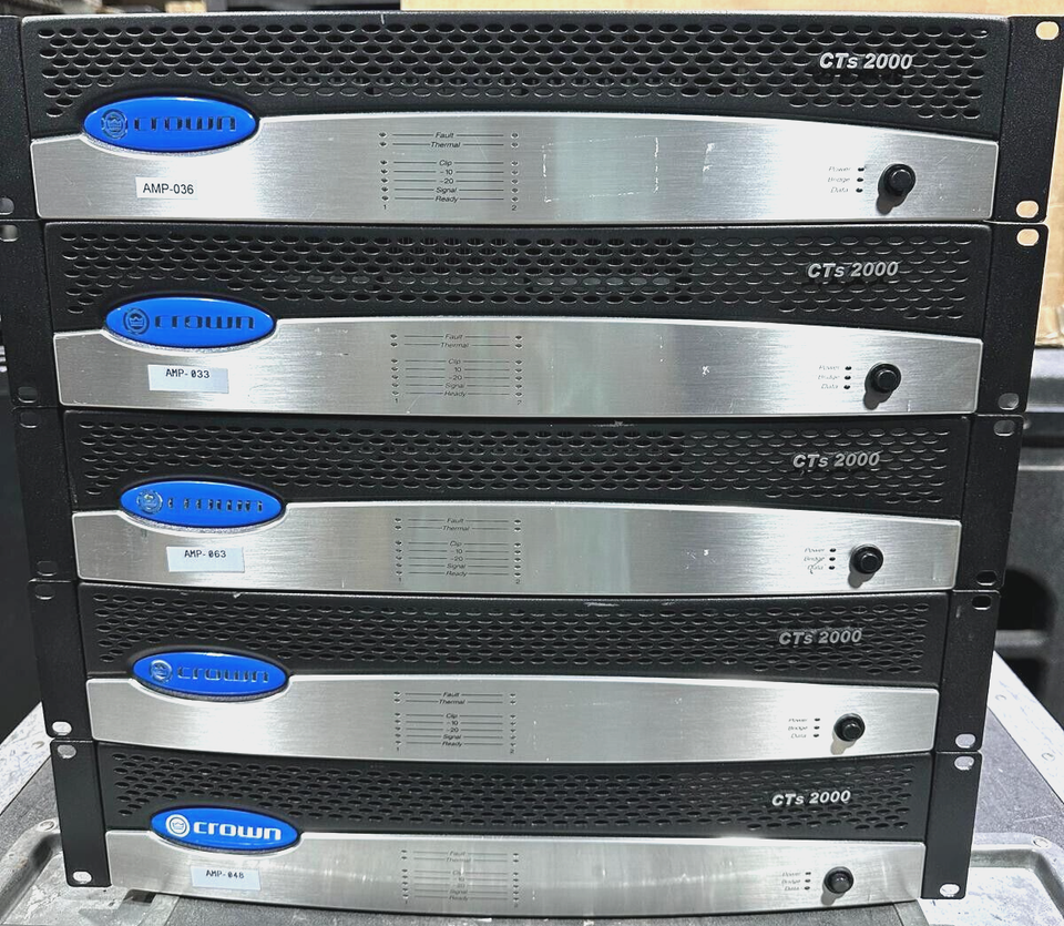 Crown CTS 2000 2 W/ IQ-PIP-LITE CARD Channel Power Amp (One)THS | eBay