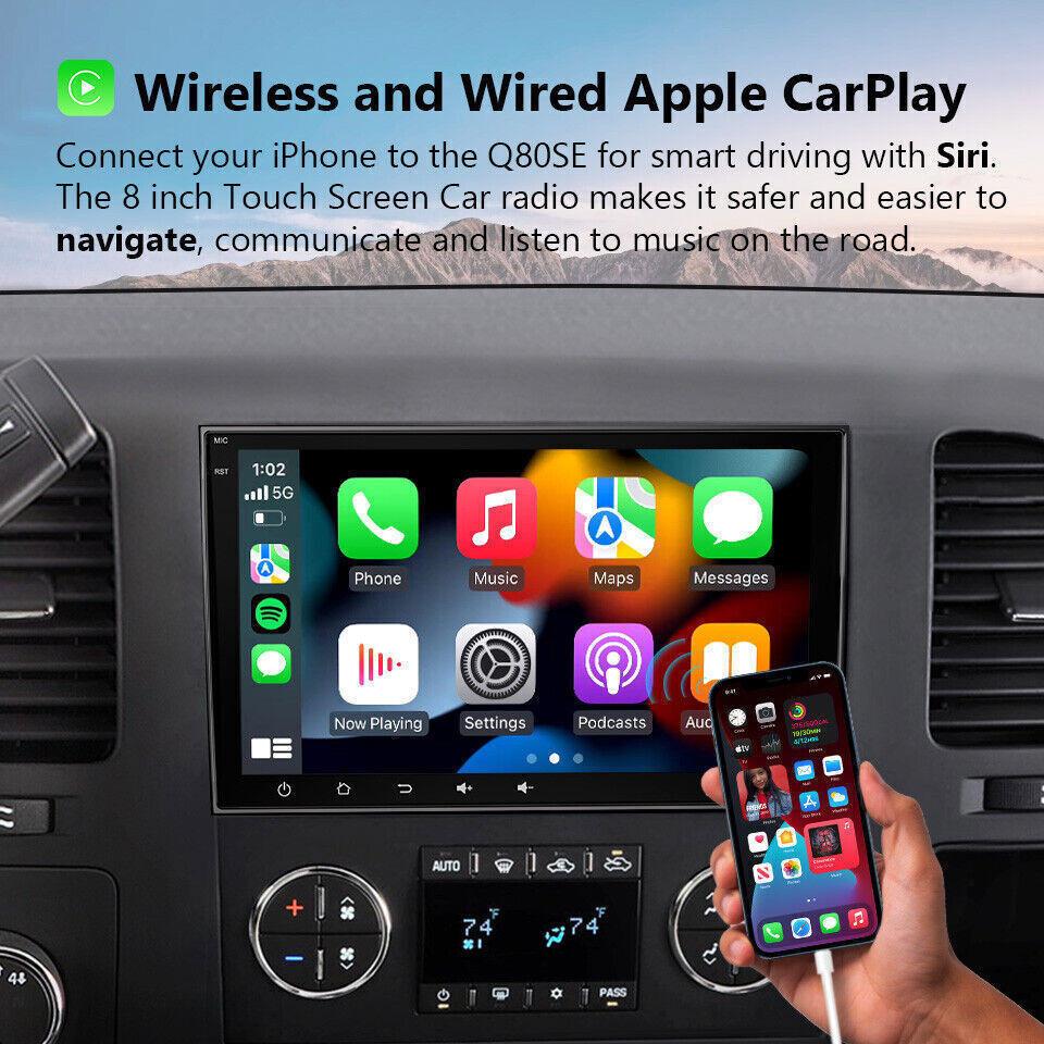 For 2008-2014 Chevrolet Traverse Apple CarPlay Android Car Radio Stereo ...