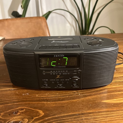 Vintage 90's Zenith Clock Radio w/ Cassette Player & Nature Sounds ...