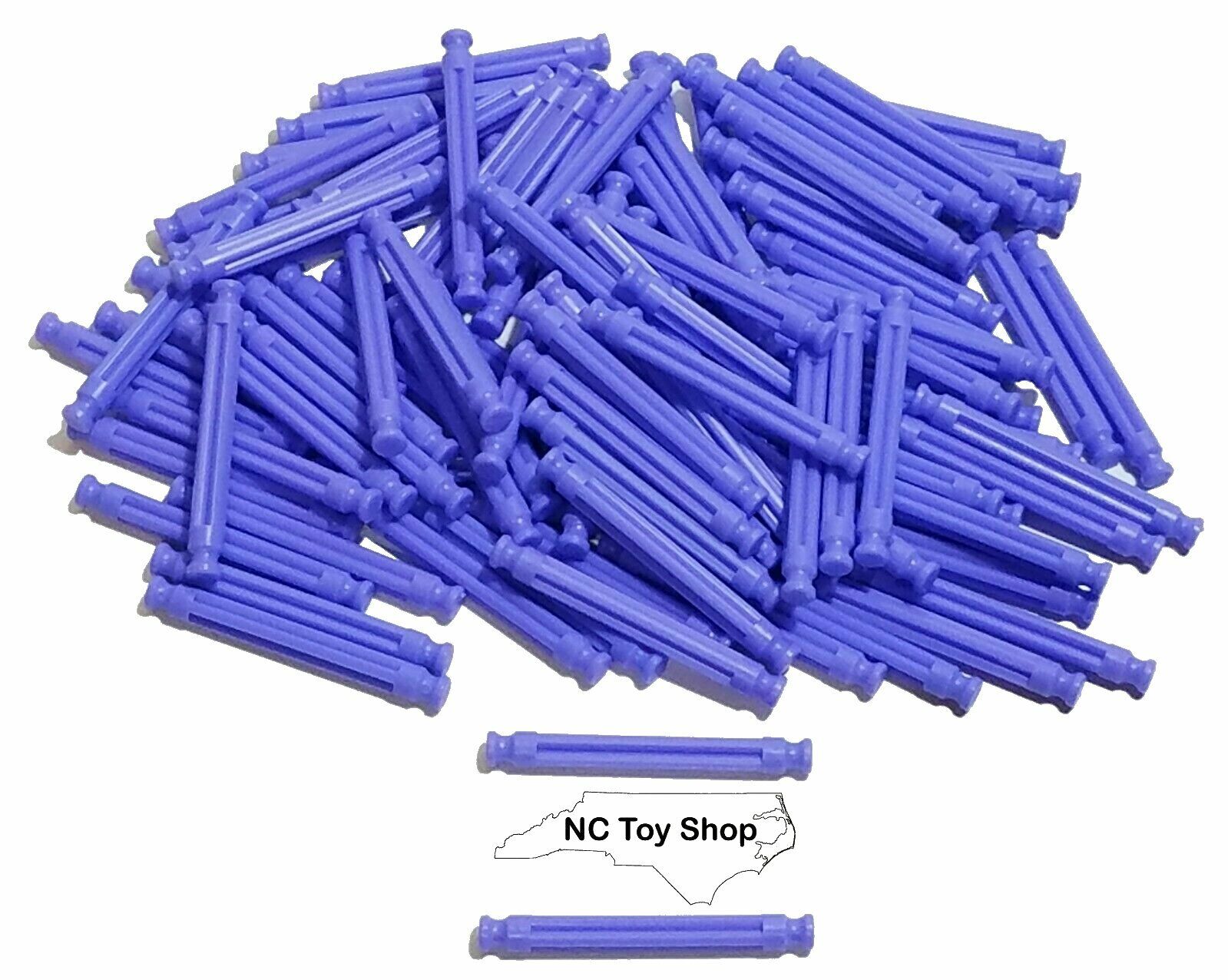 100 KNEX Light Purple Flexible Rods 2.13" Flexi Lavender Replacement ...