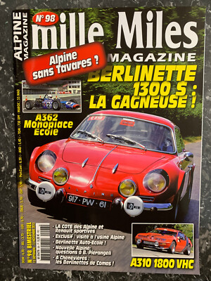 Mille Miles Alpine Magazine N°98 | eBay