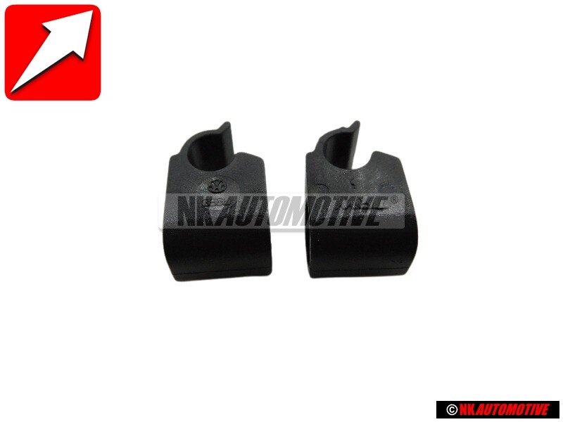 2x Original VW Bonnet Hood Release Cable Retaining Clip Bracket ...