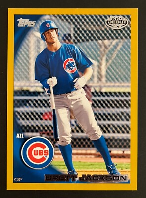 Brett Jackson 2010 Topps Pro Debut GOLD PARALLEL Rookie #76 21/50 CUBS ...