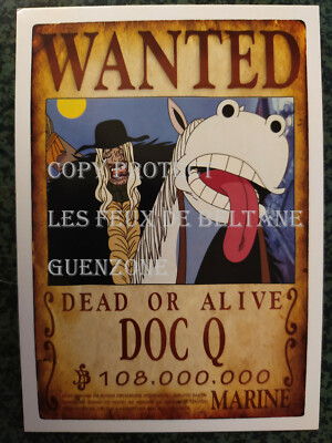 ONE PIECE DOC Q WANTED MARINE carte postale postcard | eBay